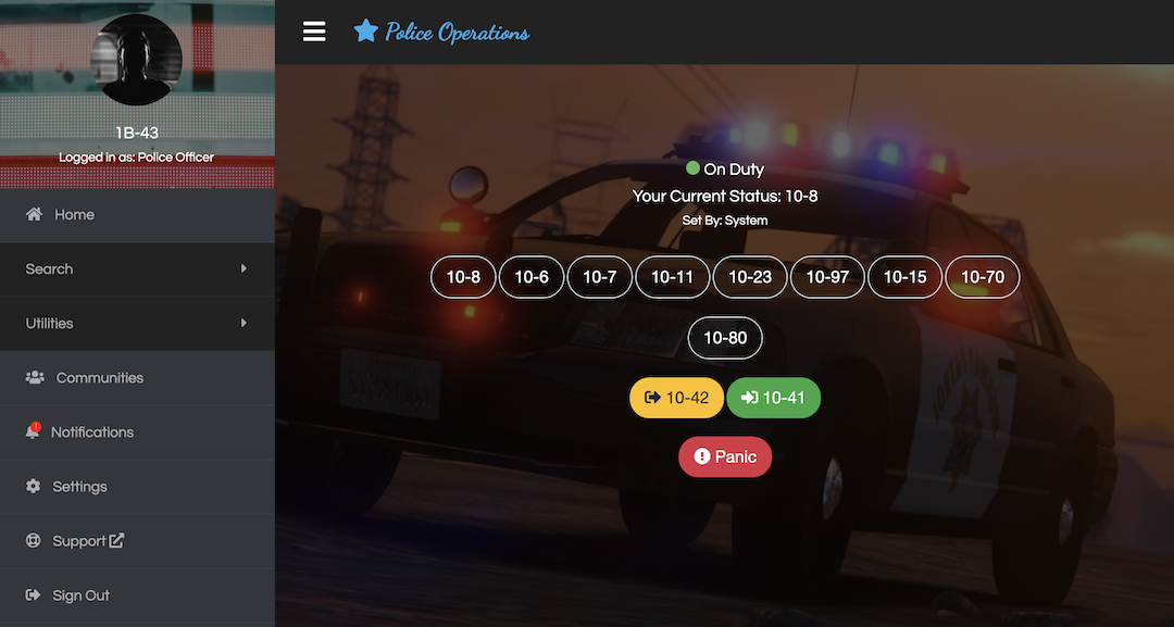 LPC - World Class Police CAD for Role-Play Communities